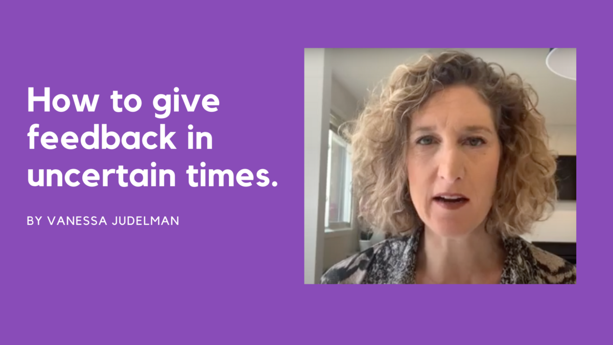 How to give feedback in uncertain times - Mosaic People Development