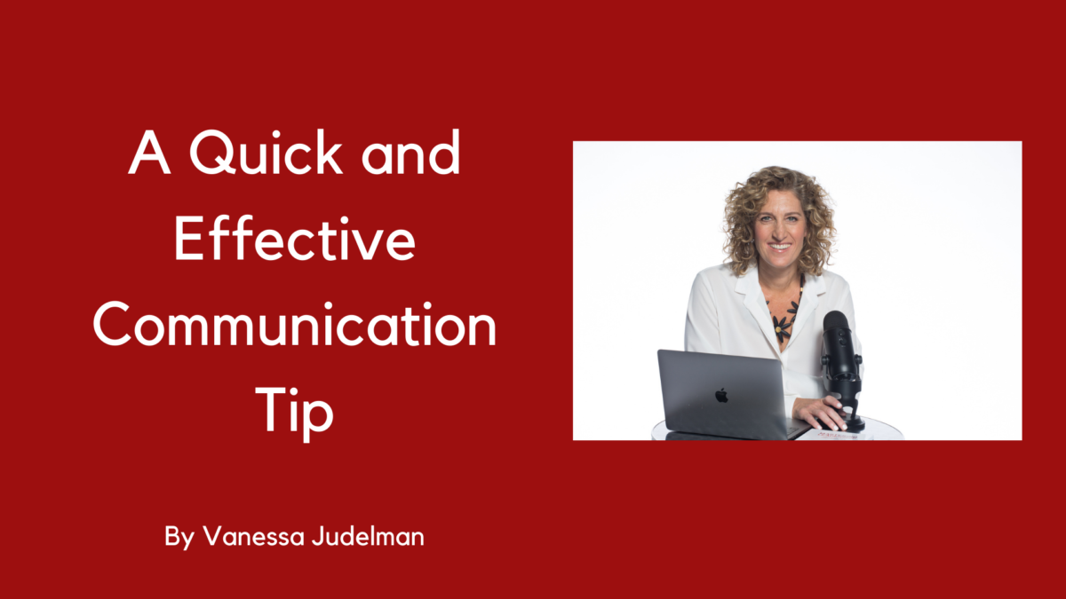 A Quick and Effective Communication Tip - Mosaic People Development