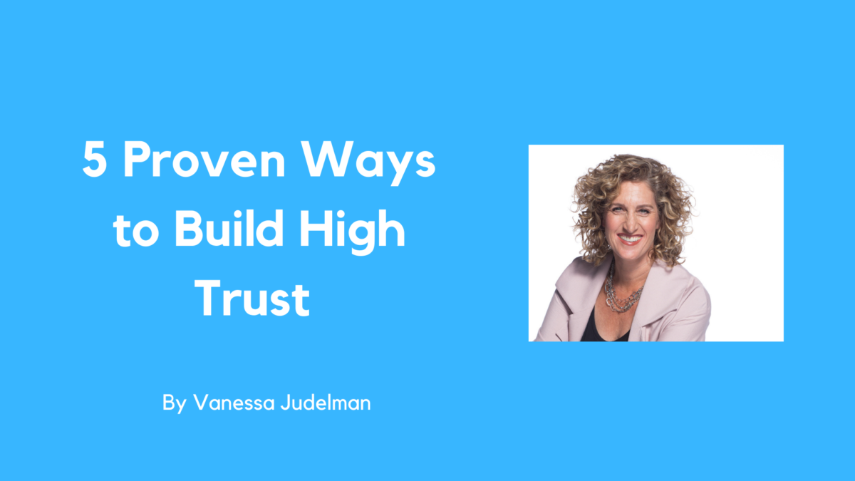 5 Proven Ways to Build High Trust - Mosaic People Development