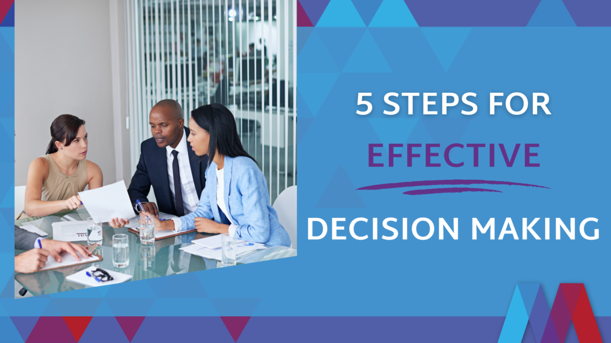 Five steps for effective decision making - Mosaic People Development